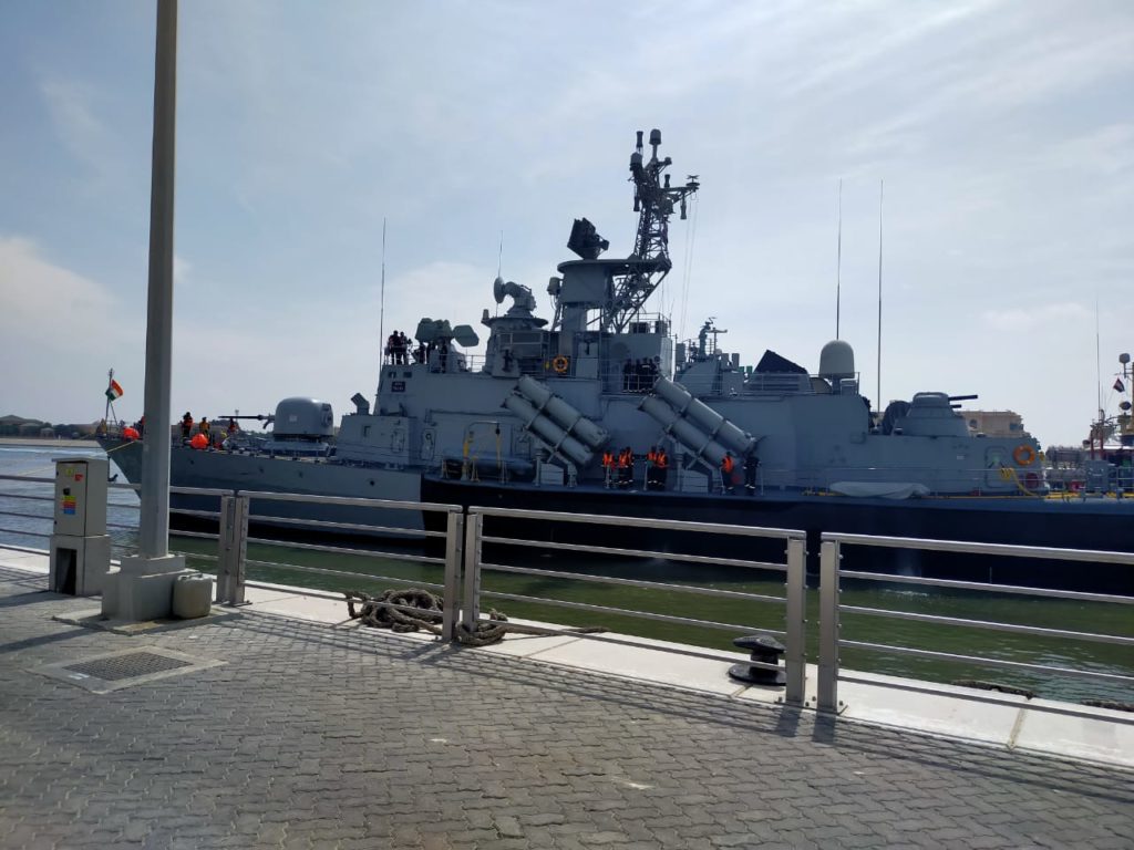 Indian Navy Ship Pralaya Arrives in Abu Dhabi to participate in NAVDEX ...