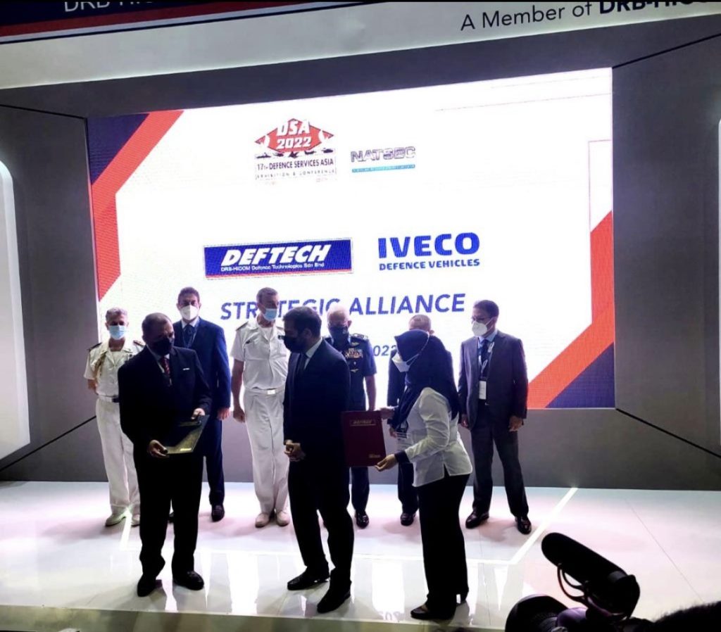 DEFTECH AND IVECO defence vehicles cooperate for MRO Centre in Malaysia ...