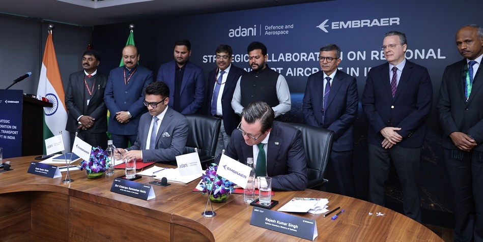Embraer partnered with Adani Defence to develop regional transport in ...